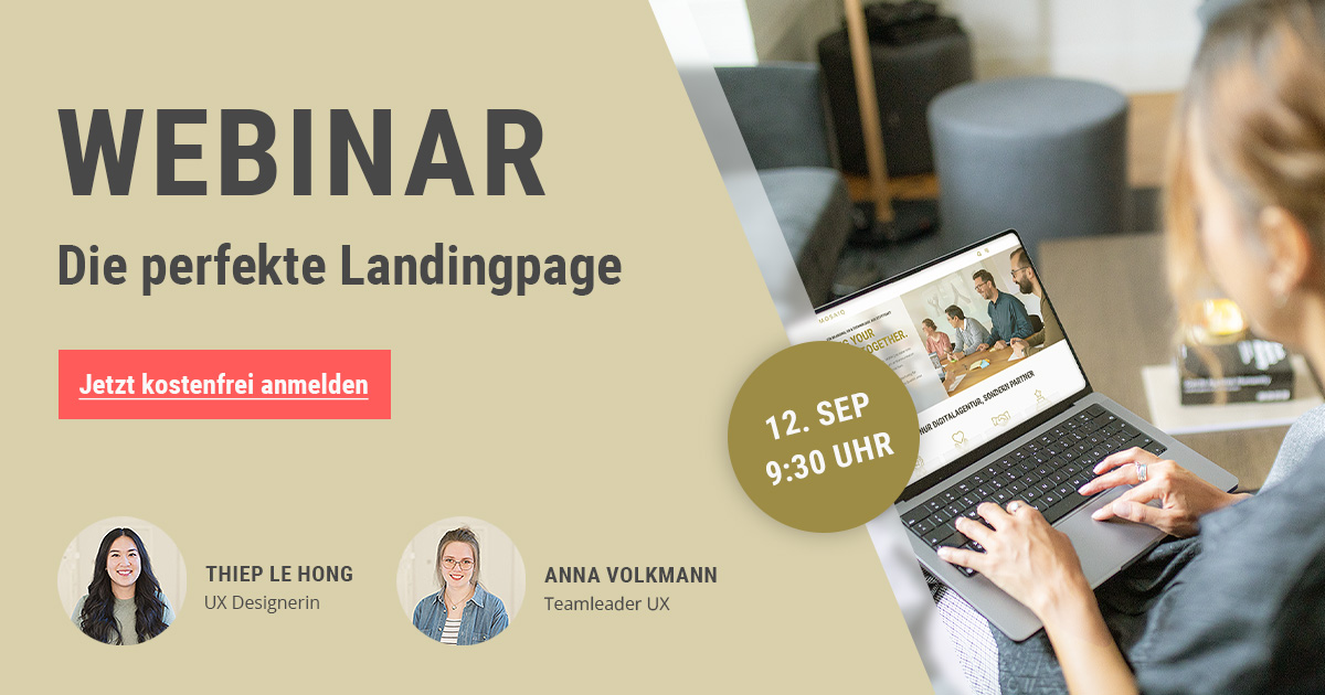 Die perfekte Landingpage | MOSAIQ